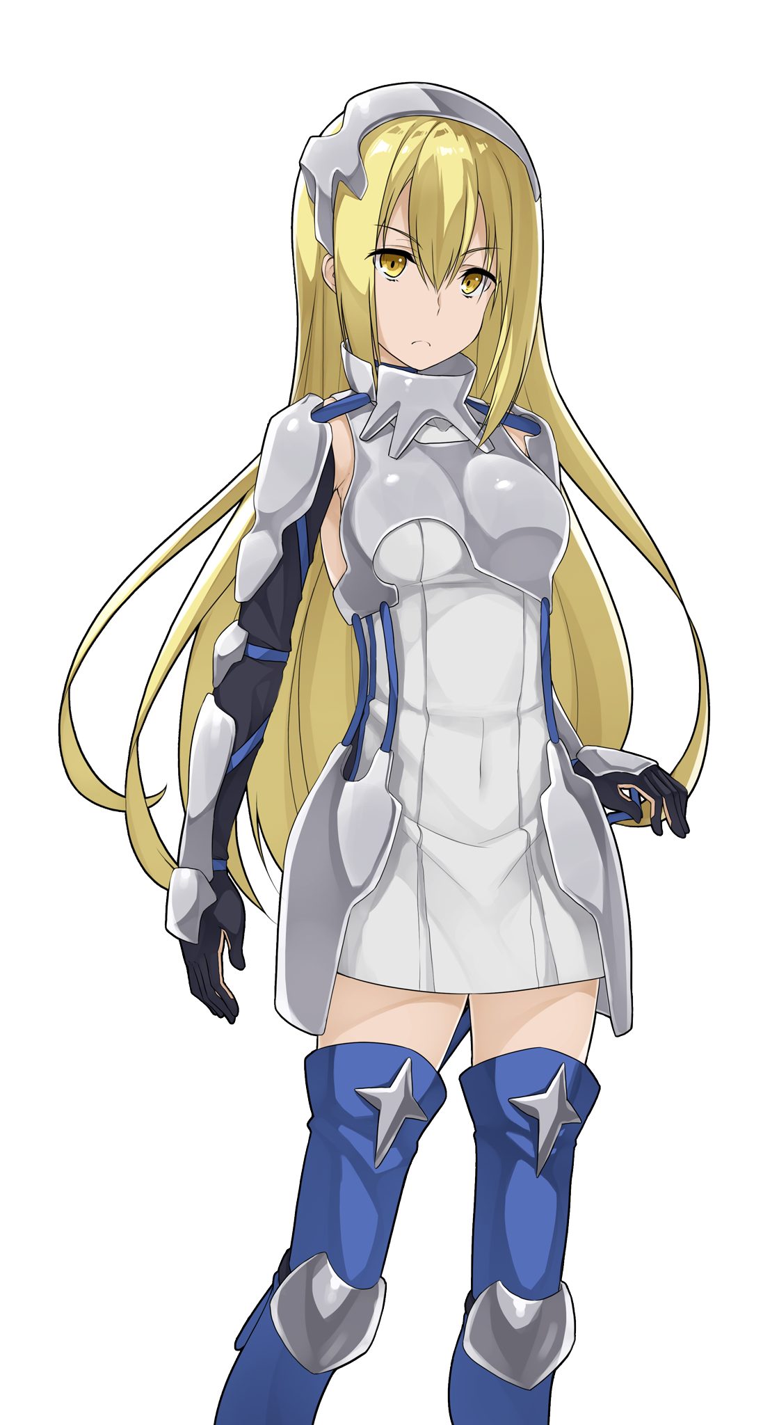 dungeon ni deai wo motomeru no wa machigatteiru darou ka aiz wallenstein armor dress thighhighs ...
